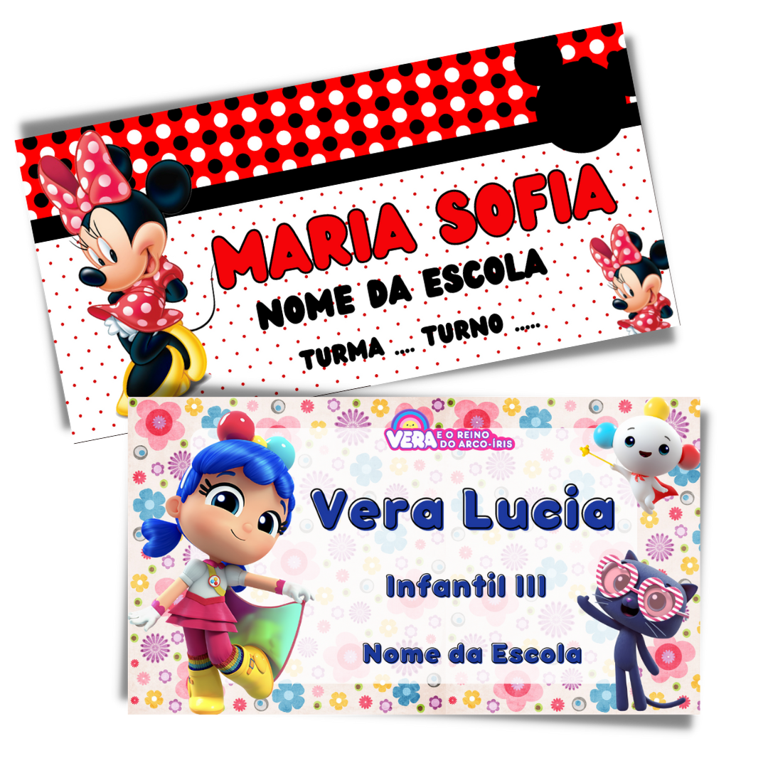 Pack de Etiquetas Escolares - Centraldeart