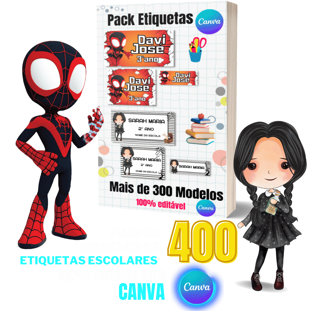 Pack de Etiquetas Escolares - Centraldeart